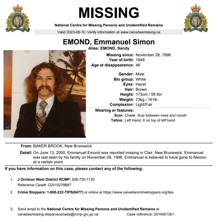 Have You Seen Emmanuel Simon Emond? – Someone Saw Something