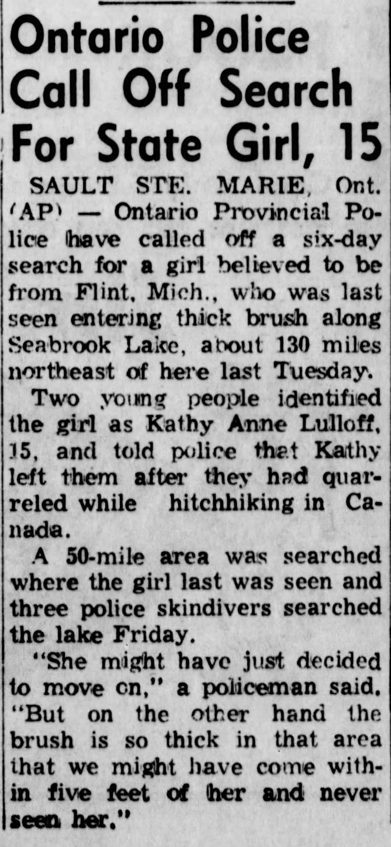 Please Help Locate Kathy Anne Lulloff – Someone Saw Something