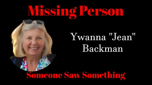 Please Help Locate Jean Backman – Someone Saw Something